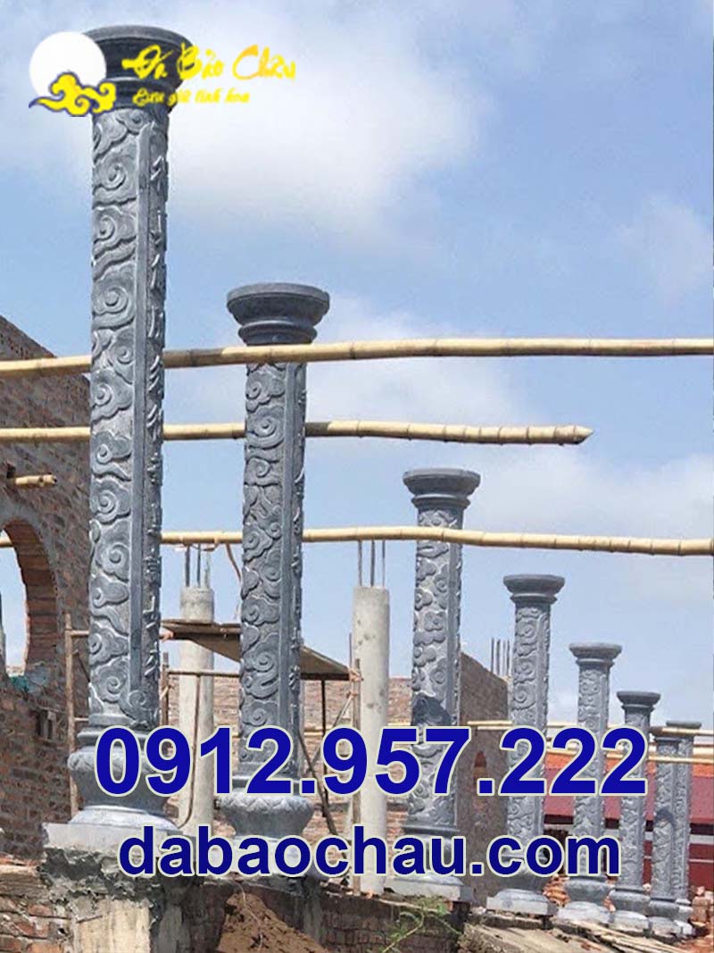 Mẫu cột đá nhà thờ, đình chùa | Kích thước, báo giá cột đá